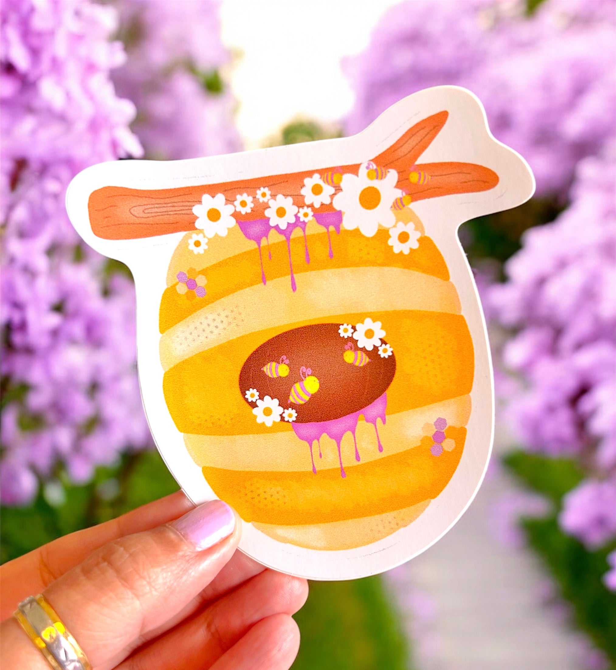 Beehive Vinyl Sticker – Natz Lil Shop